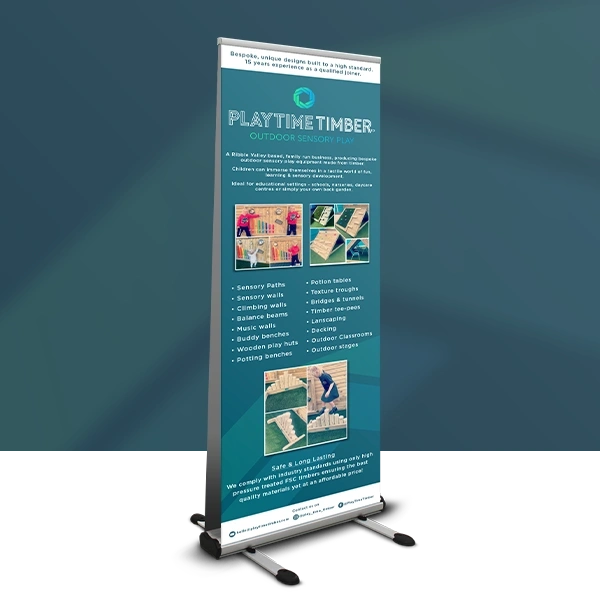 Thunder Outdoor Roller Banner | Grafx UK